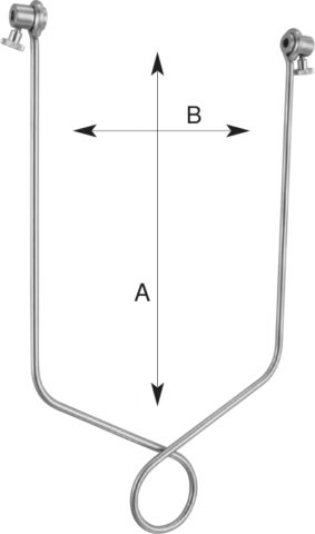 BÖHLER Wire traction bow for thigh and knee, to be used with STEINMANN ...